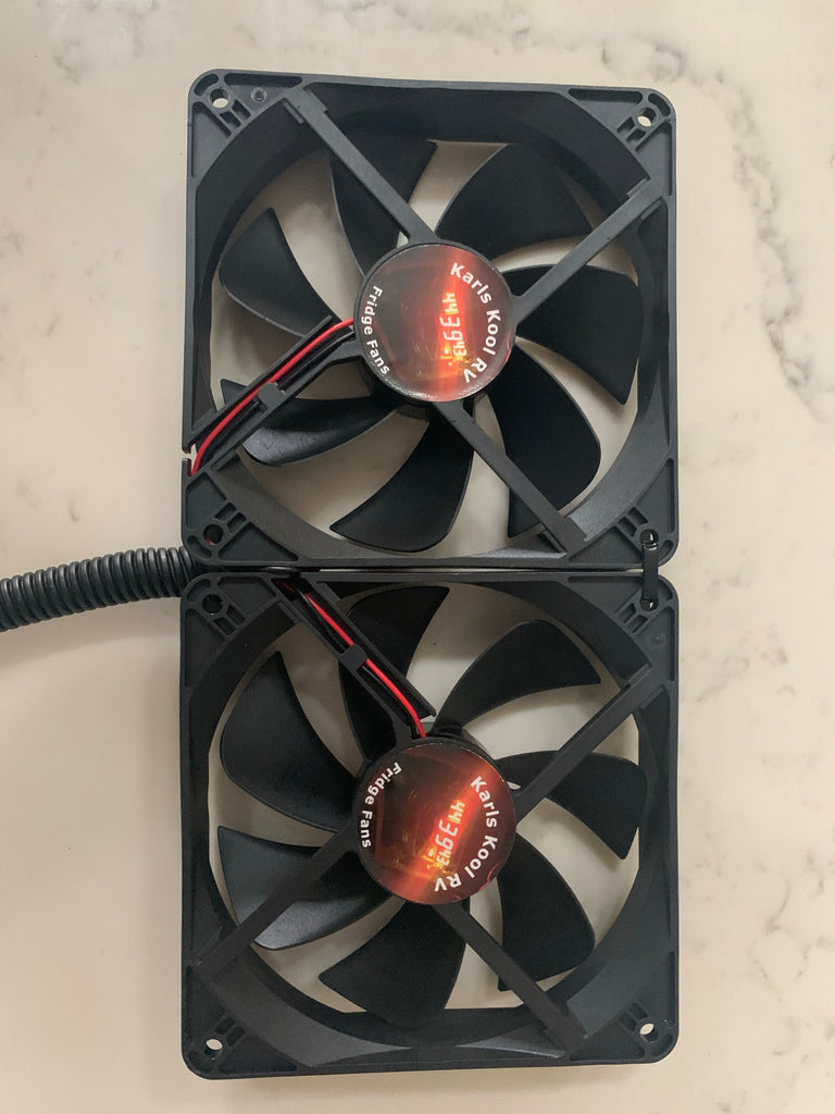 1000F series Standard DUAL FANS ONLY 120MM X 240MM x 25 m 12V Heat Ext ...